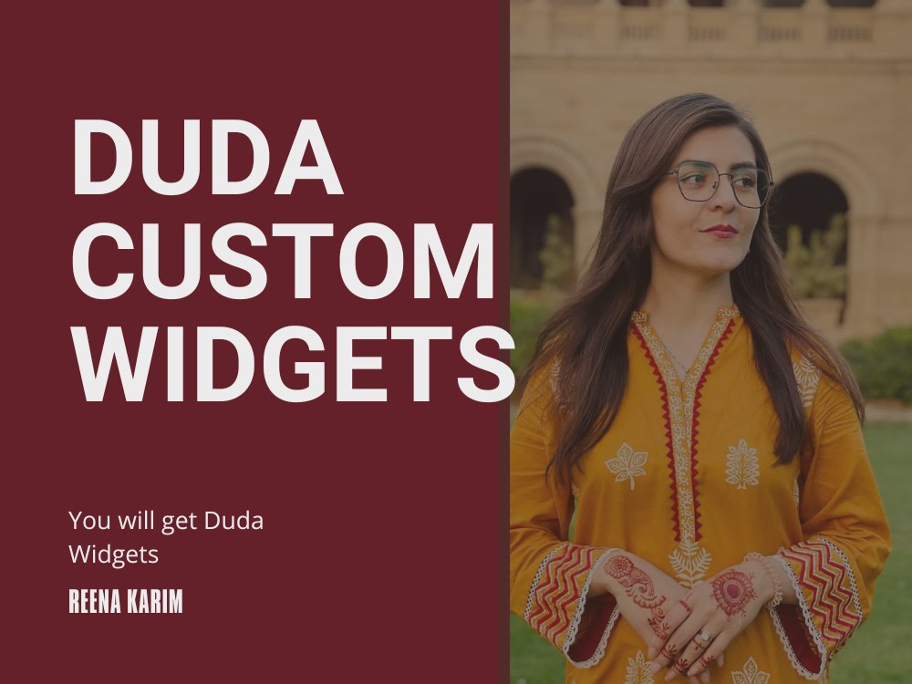 A custom widget for your duda website | Upwork