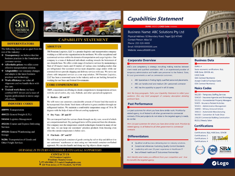 Craft Powerful Capability Statements to win Contracts | Upwork