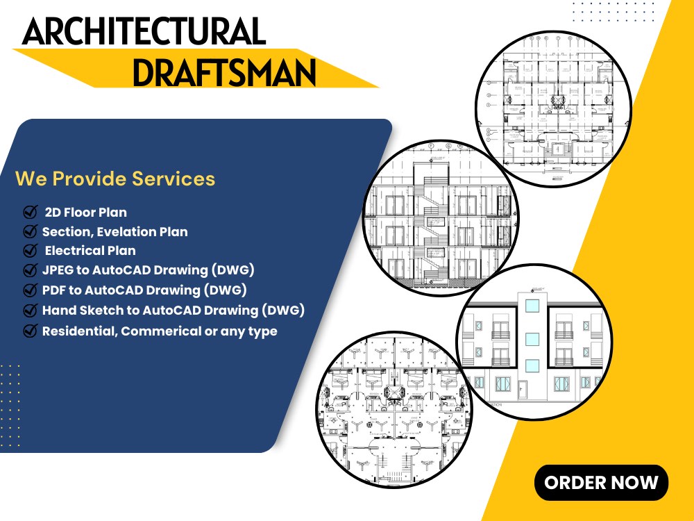 Drafting 2d floor plan and house plan as a draftsman | Upwork