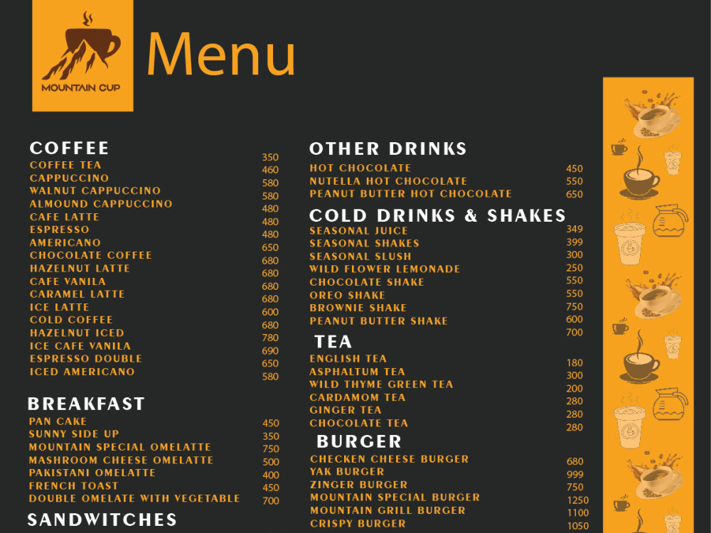 Restaurant menu design, food menu, menu card, menu board | Upwork