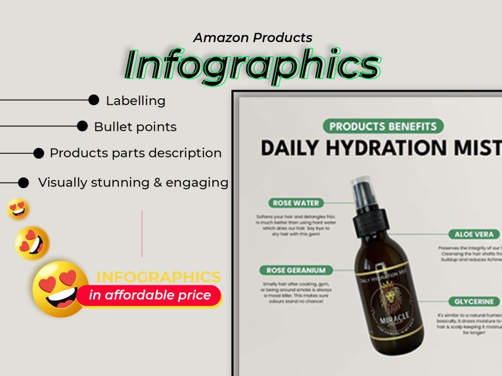 Illustrative /amazon infographics, professional infographic desiner ...