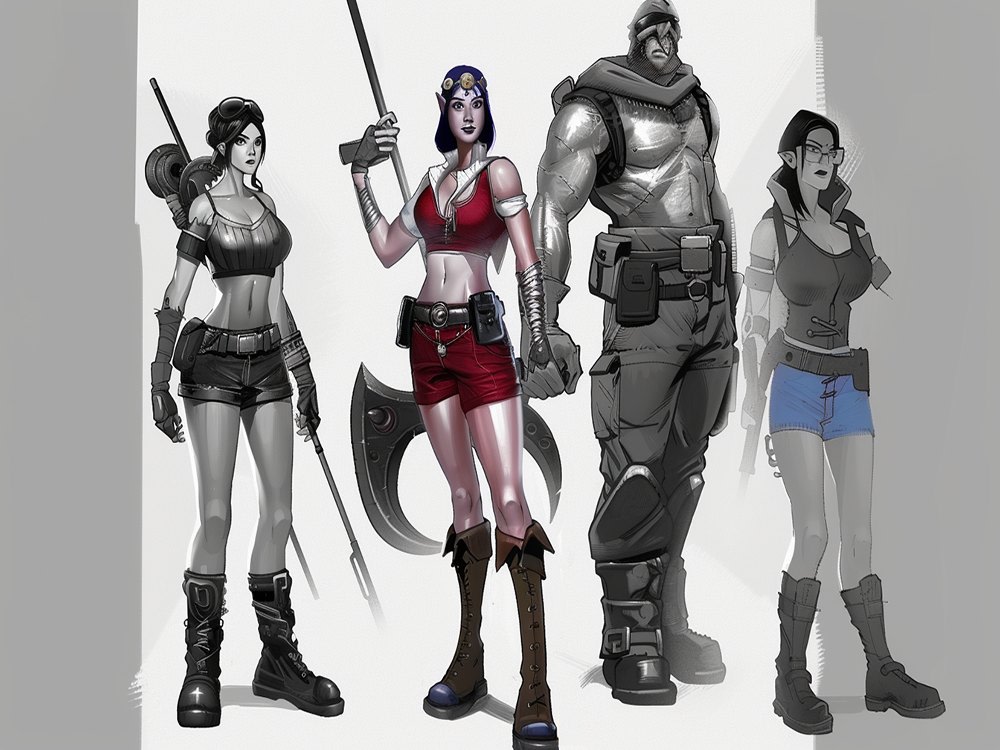 Fantasy Character Illustrations DND, RPG, Game Character Design Or ...