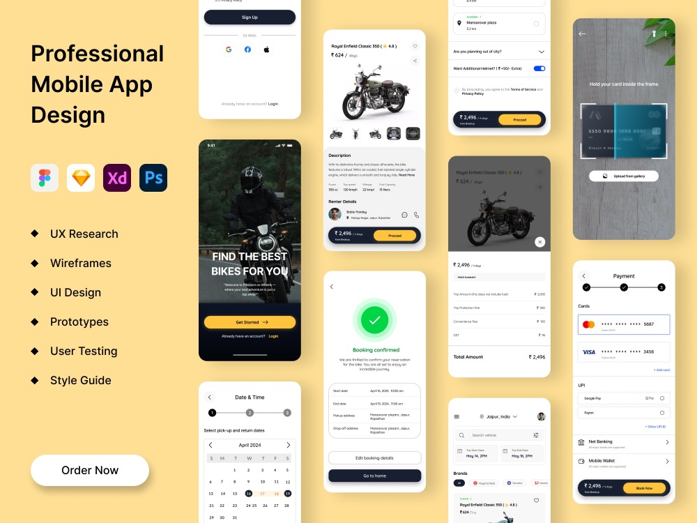 Modern & Customized Mobile App, iOS/Android App Design, UI/UX Design, Figma | Upwork
