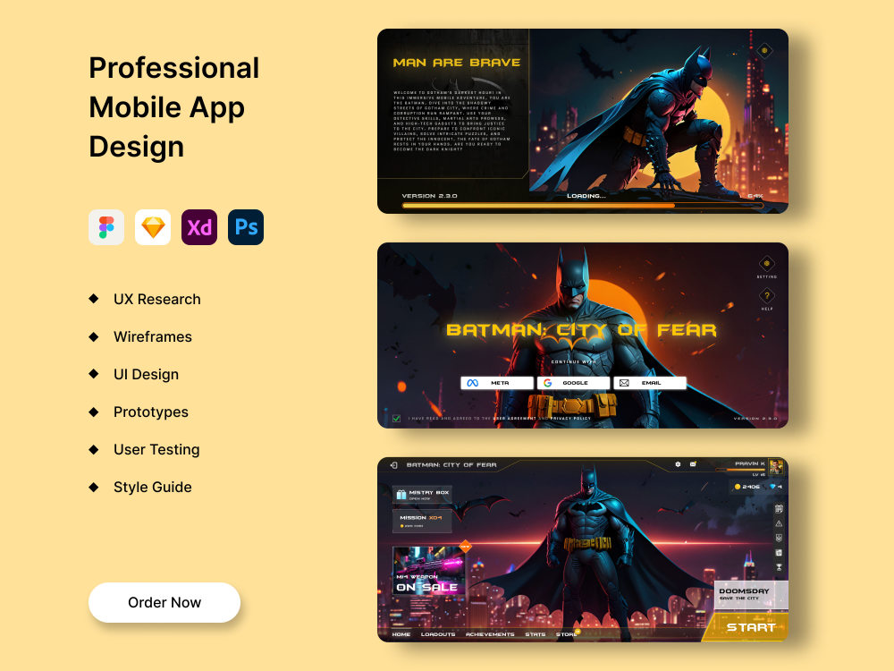 Modern & Customized Mobile App, iOS/Android App Design, UI/UX Design, Figma | Upwork
