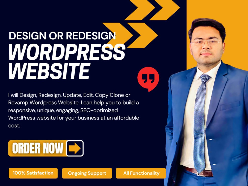 Design, redesign, build, rebuild, clone, edit or revamp wordpress website | Upwork