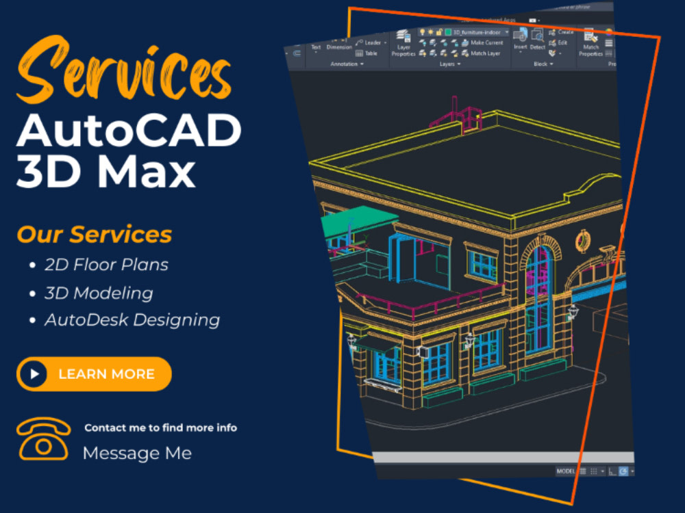 Professional AutoCAD Draftsman for Floor Plans and 3D Modeling | Upwork