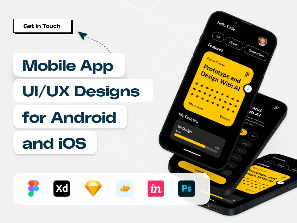 App UI designer | mobile app designer | mobile ui ux designer in Figma ...