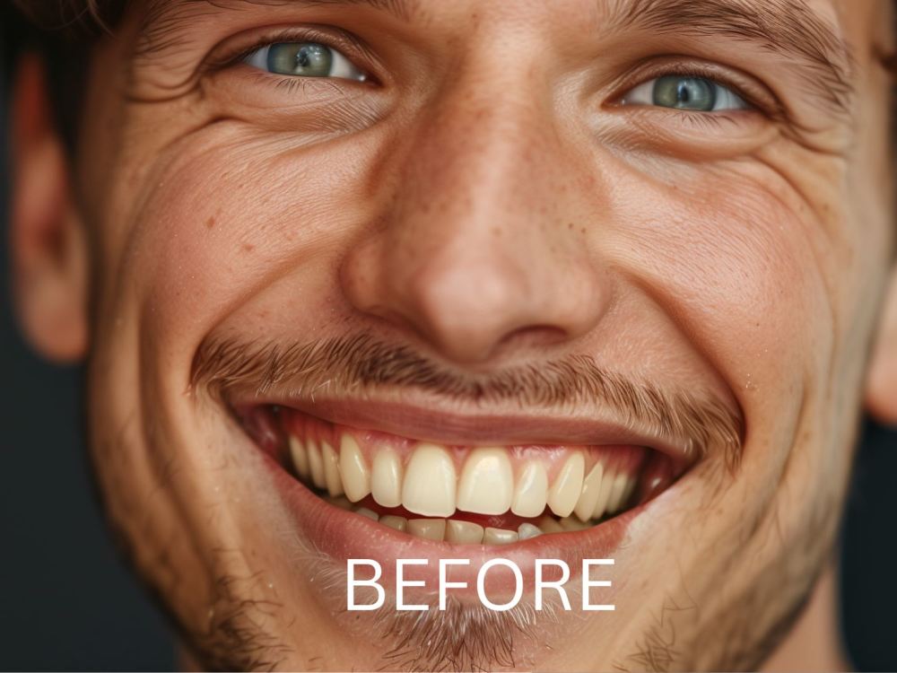 Teeth whitening using Photoshop AI | Upwork