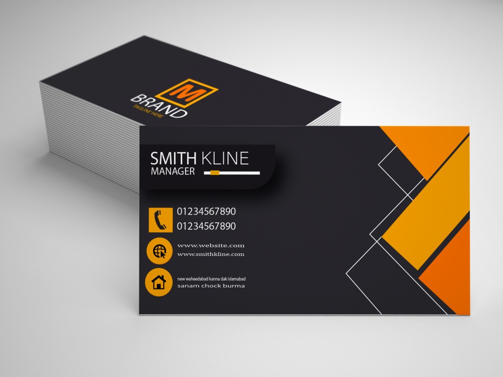A modern, Minimalist, professional business card design | Upwork