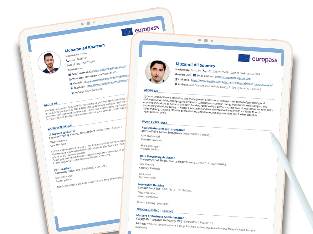 Professional Europass CV Creation Service | Upwork