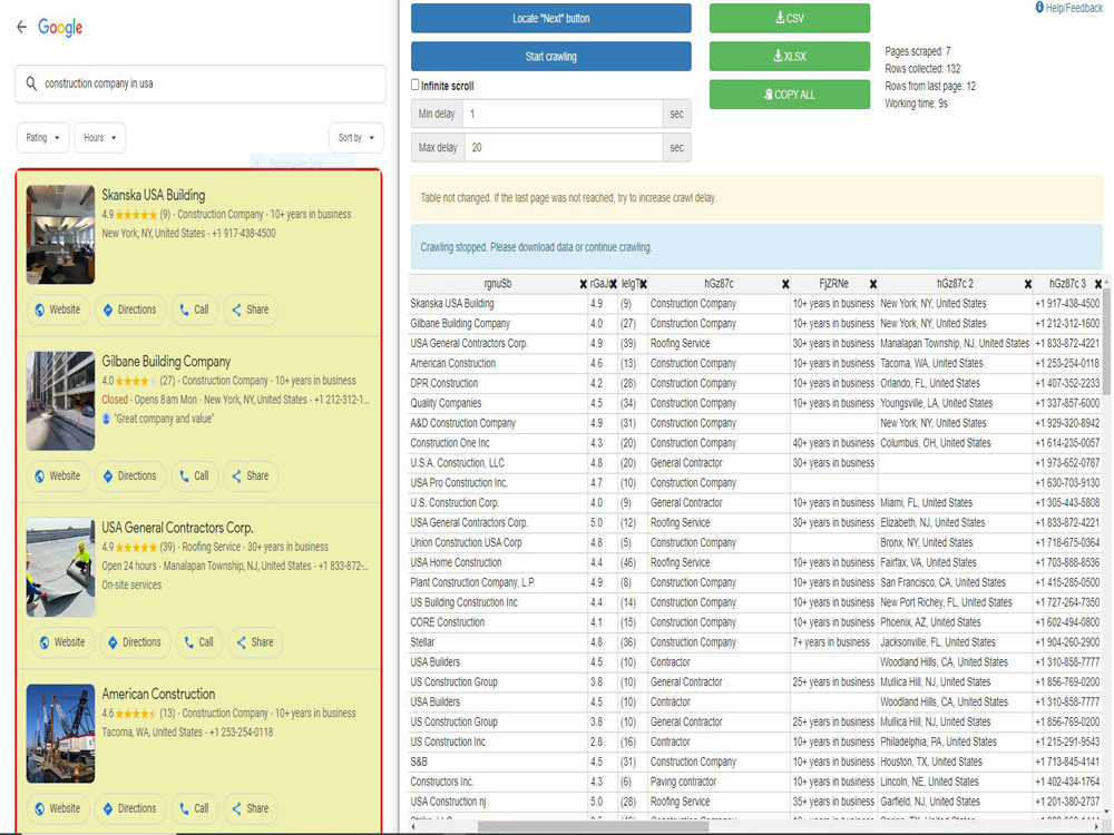 Web scraping, website scraping, google map scraping and data scraping | Upwork