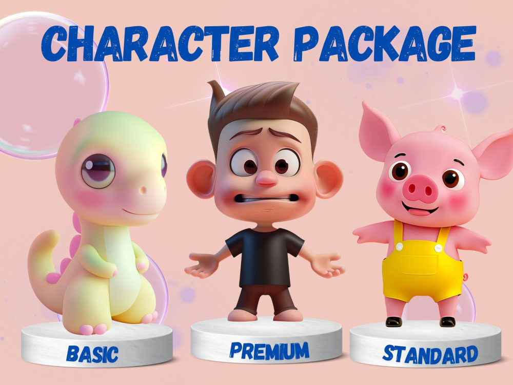 3D Cute Character Modeling for Games and Mascots | Upwork