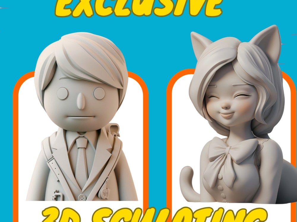 3D Character Sculpting for Printing and Game | Upwork