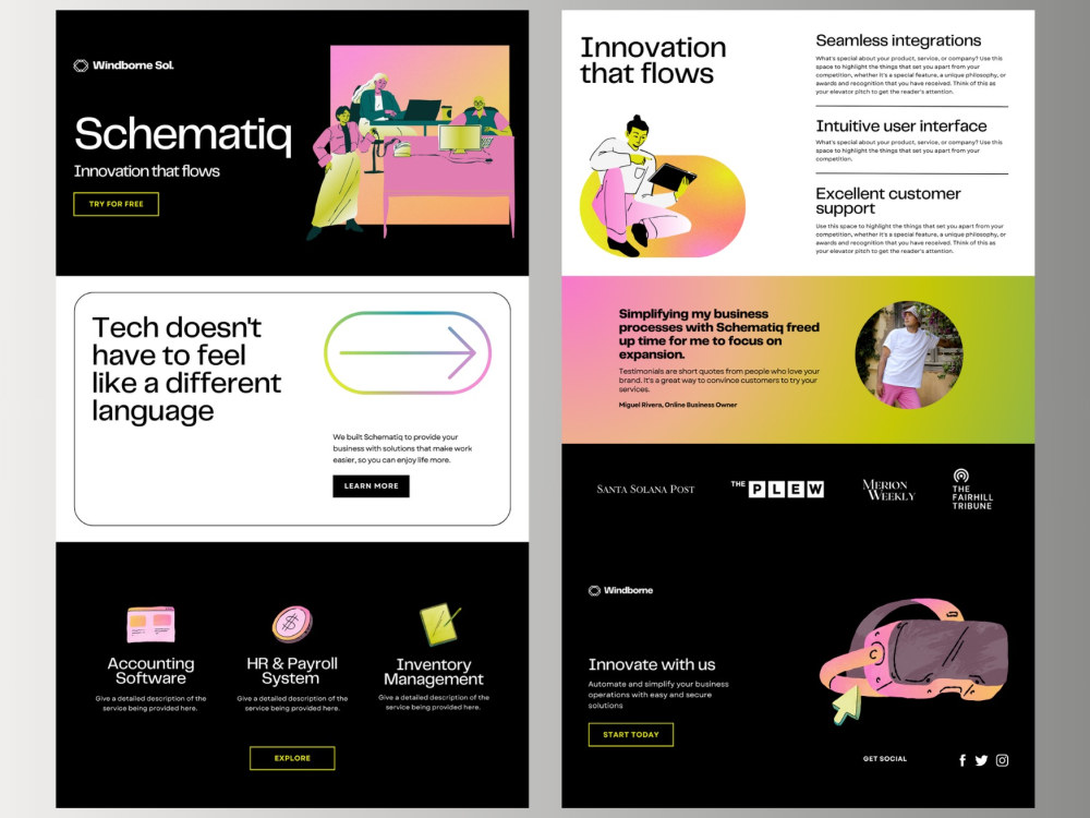 A custom landing page design | Upwork