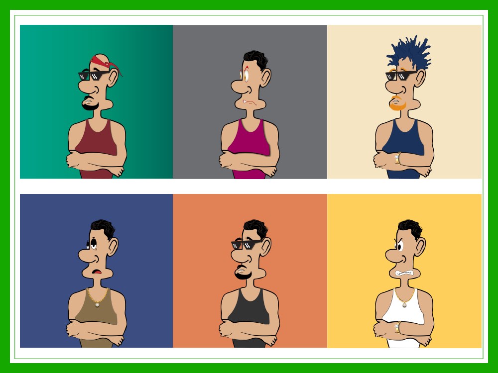 Eye-catching NFT Characters and layers for generating your nft ...