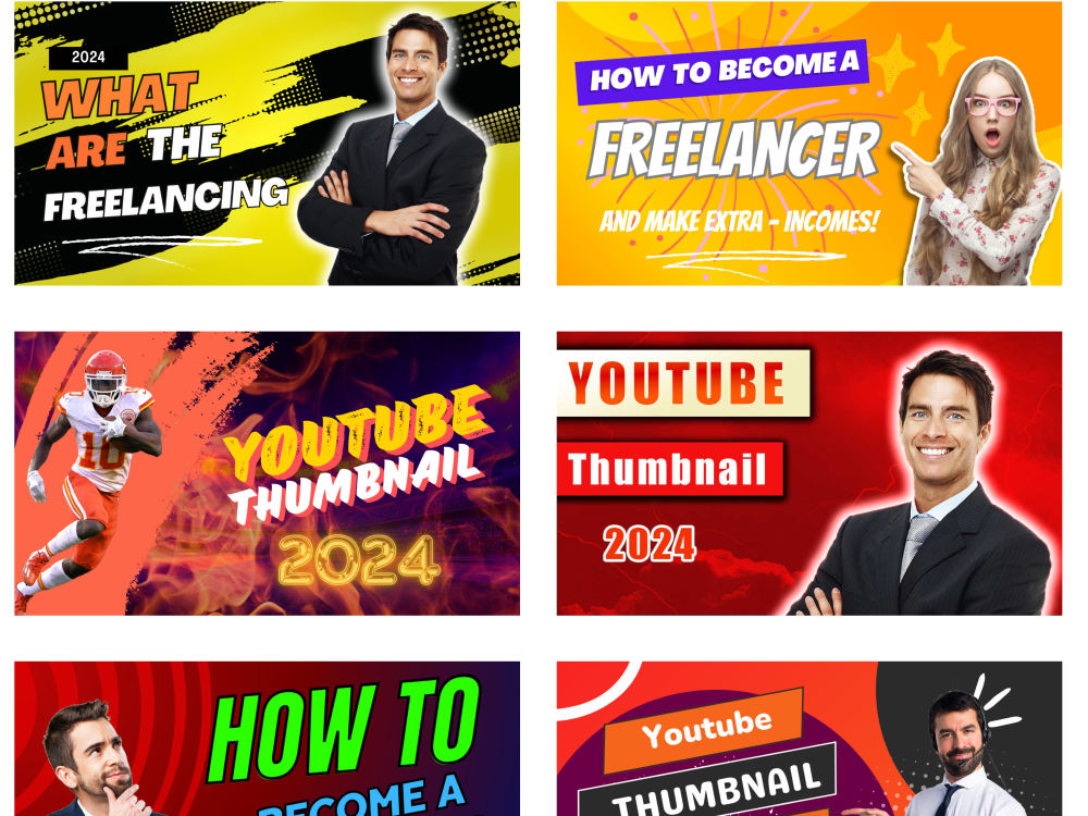 YouTube Thumbnail design poster design | Upwork