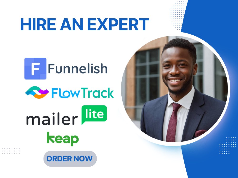 A landing page or sales page on Funnelish, FlowTrack, Keap, and ...
