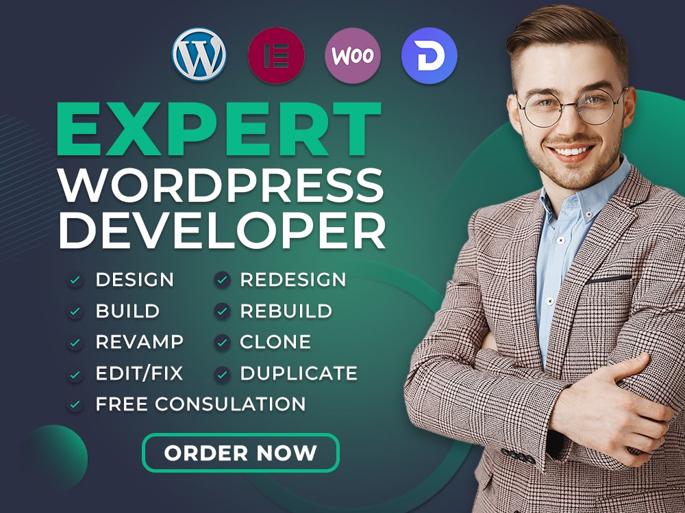 Wordpress website design, redesign, build, rebuild, clone, fix or revamp | Upwork