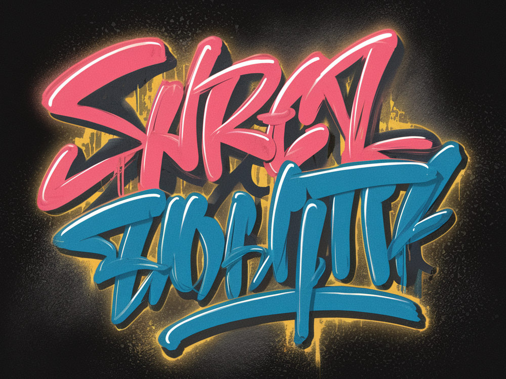 A custom graffiti design typography lettering logo as per your demand ...