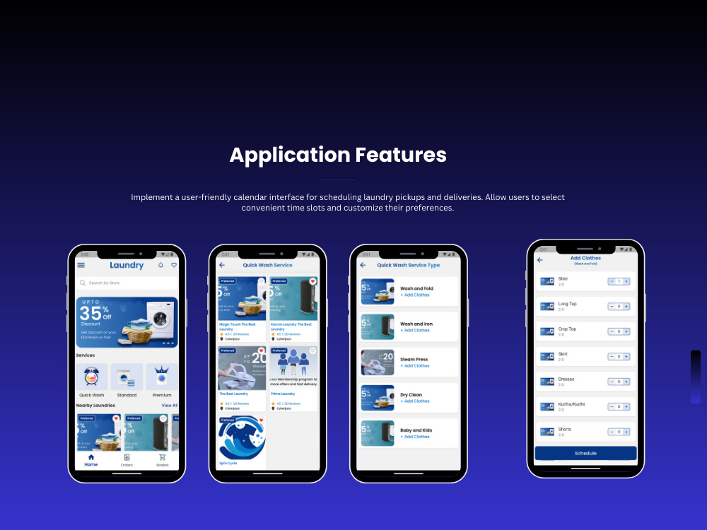 Laundry | Dobi Services Mobile App - UI | Flutter | Upwork