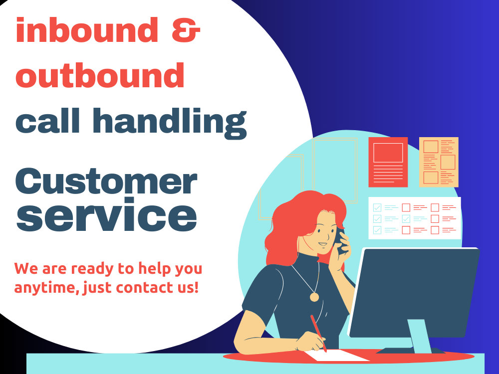 A call center, customer call support agent, remote call agent, cold ...
