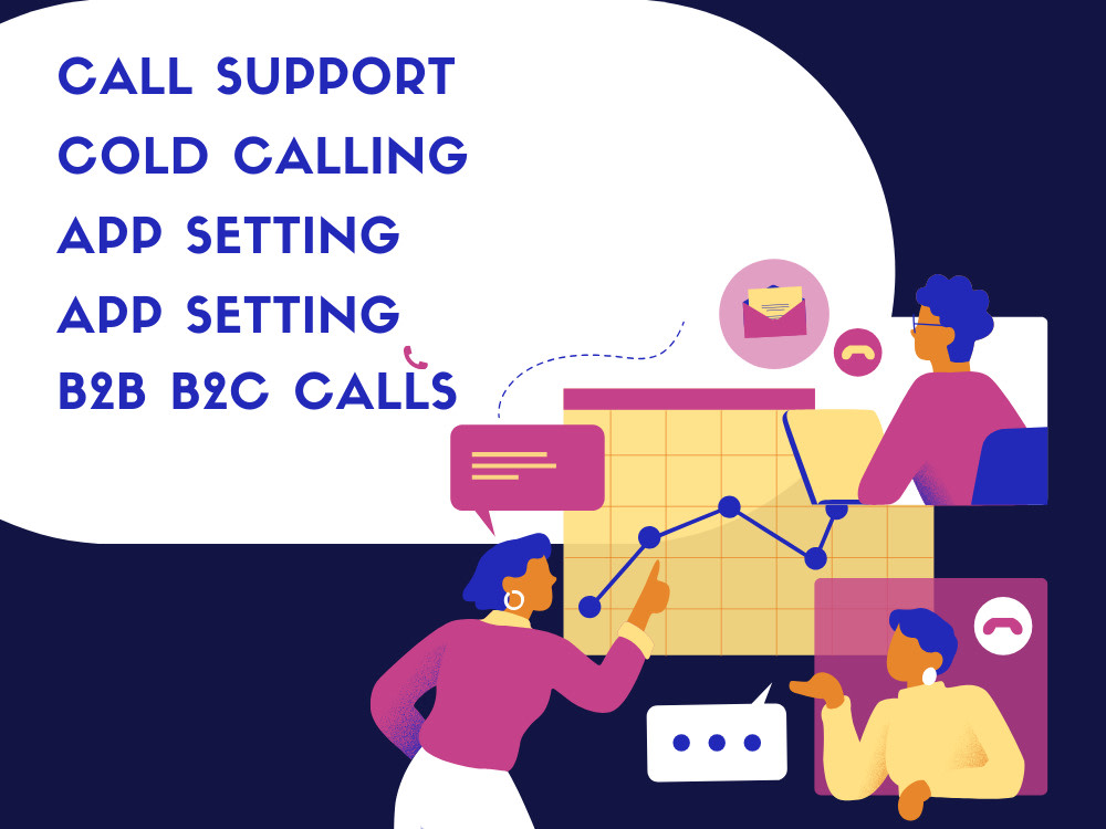 A call center, customer call support agent, remote call agent, cold ...