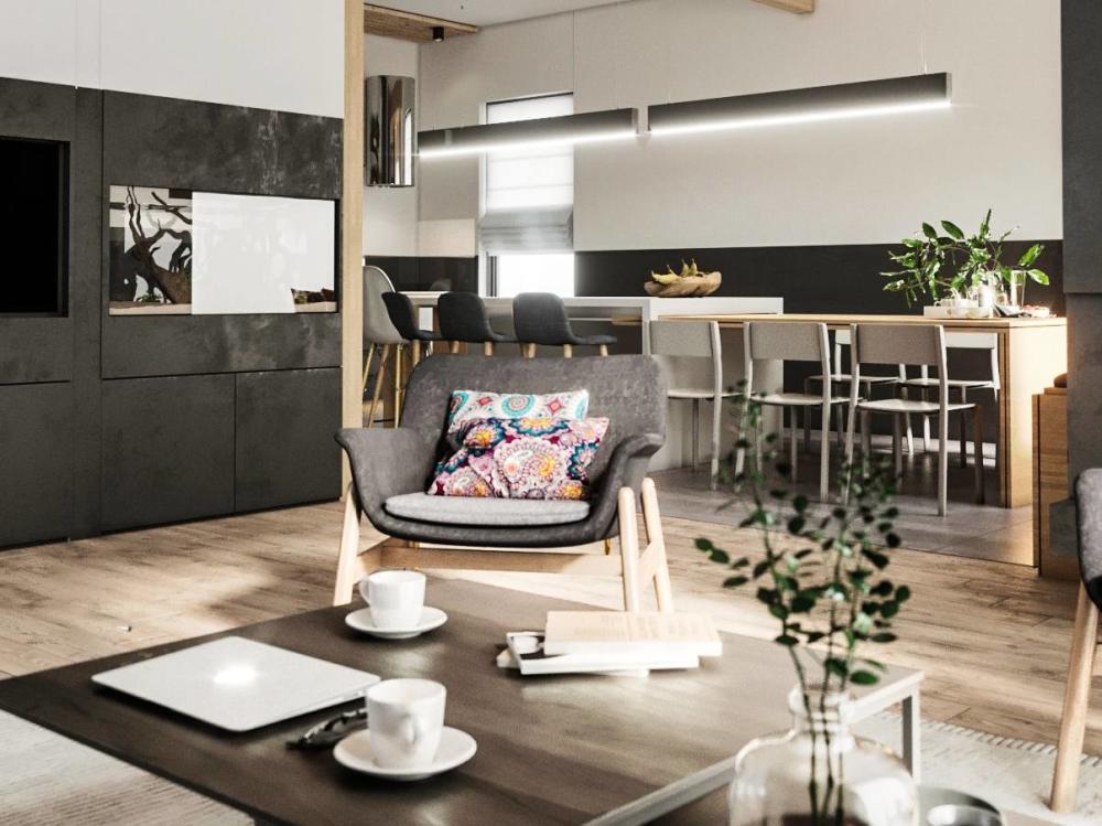 Photorealistic interior rendering, 3D visual space and interior ...