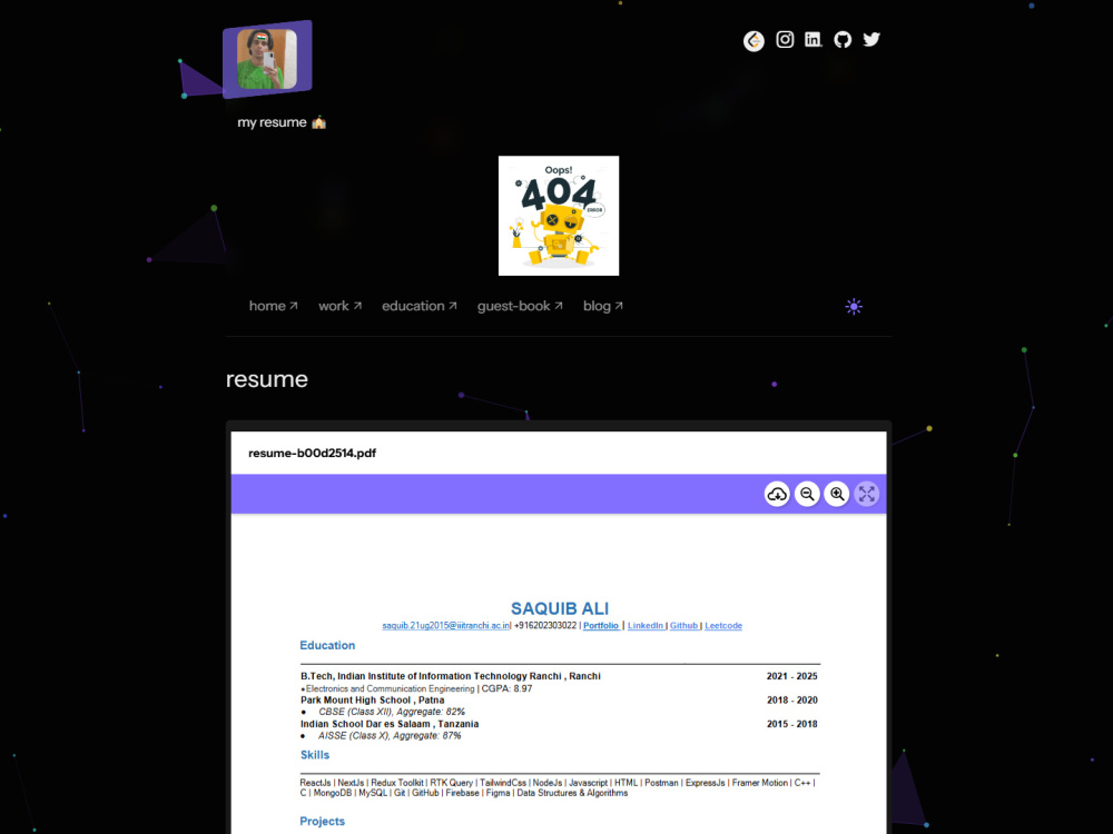 Portfolio Website Next React Tailwind Framermotion Fullstack Upwork