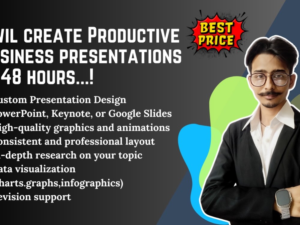 Professional business presentations with infographics in best price ...