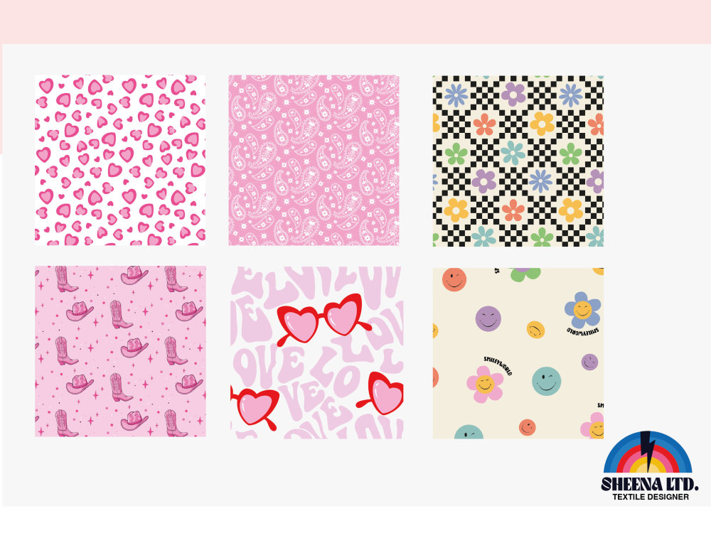 A professional seamless pattern, fabric, textile surface design | Upwork