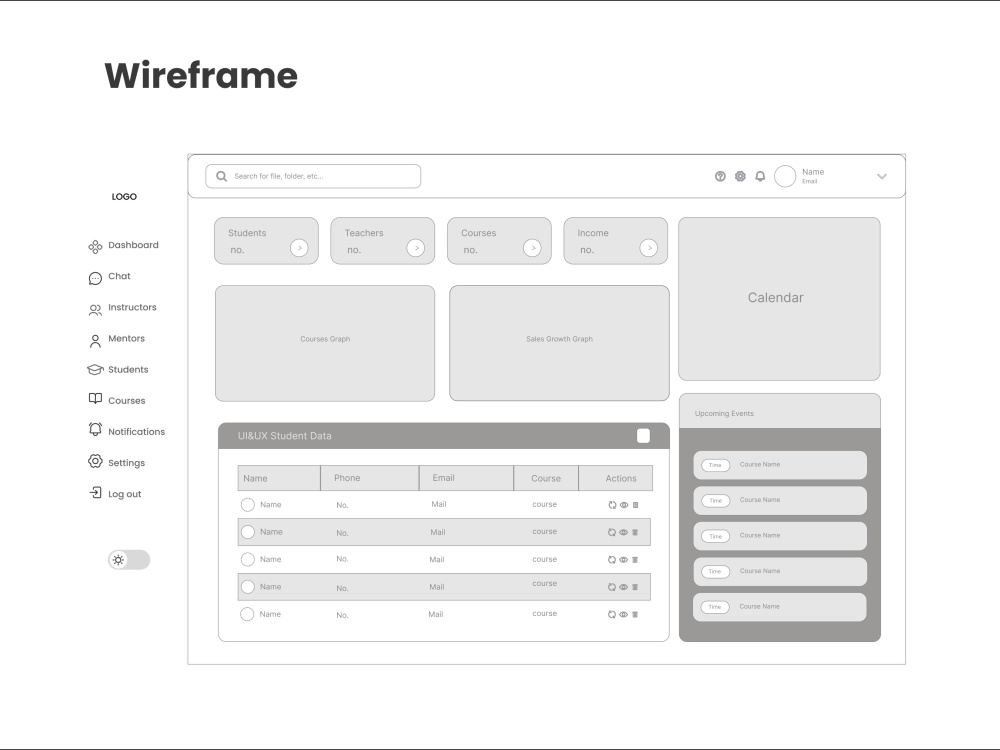 UX dashboard design for your web application | Upwork