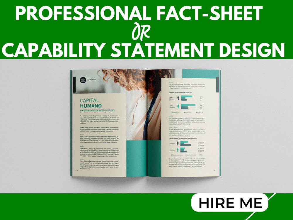 Well designed custom capability statement Fact-sheet for your business ...