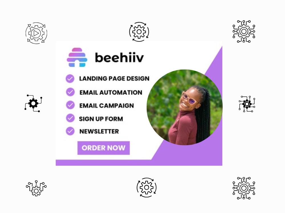 Beehive email newsletter design on Beehive, landing page design on ...