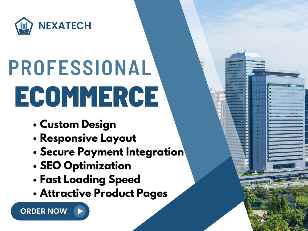 A well design and customized ecommerce website for your product | Upwork