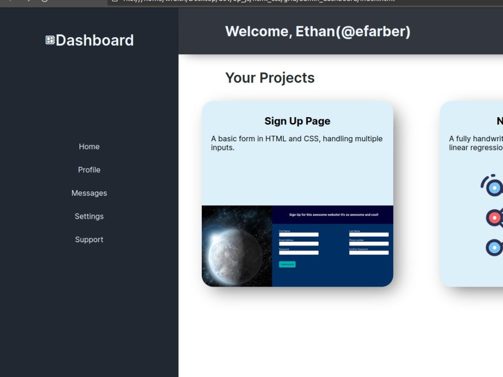 A fully custom website written in HTML, CSS, and JS | Upwork