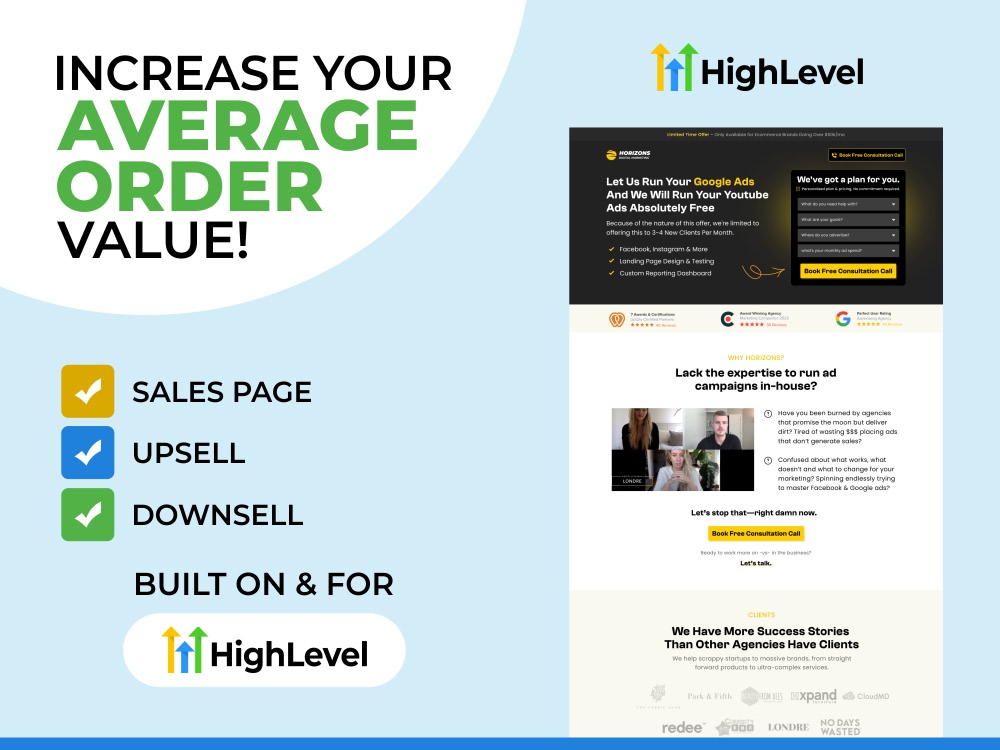 A converting Convertri, Unbounce, Instapage Landing Page | Upwork
