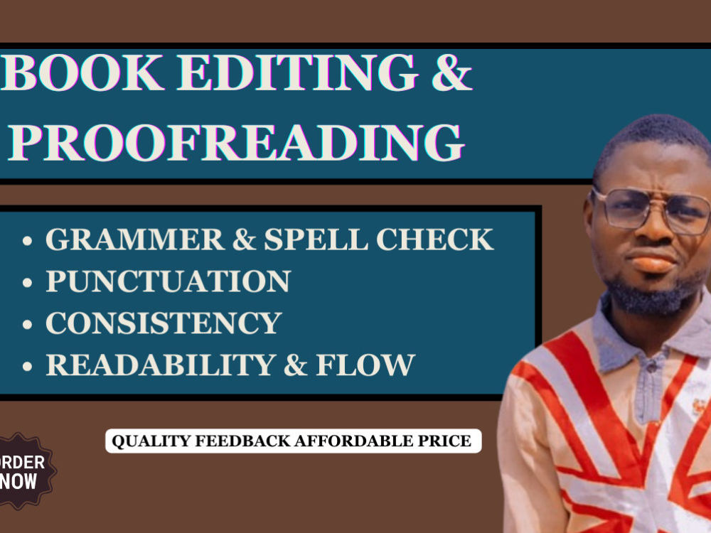 Book formatting, ebook editing, proofreading, book cover design | Upwork