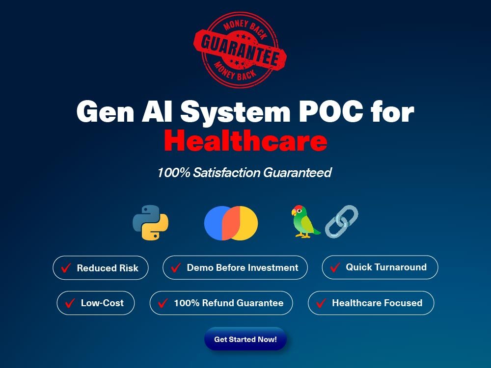 A Gen AI System POC for Healthcare Industry Within 8 Weeks - 100% ...