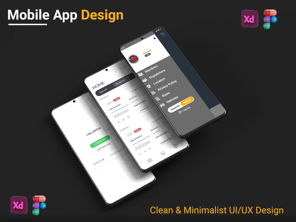 Mobile App UI/UX Design (Figma/ XD) for iOS & Android | Upwork