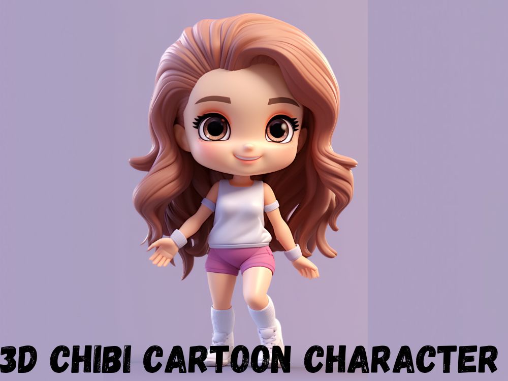 Cute 3d chibi character, 3d stylished character | Upwork