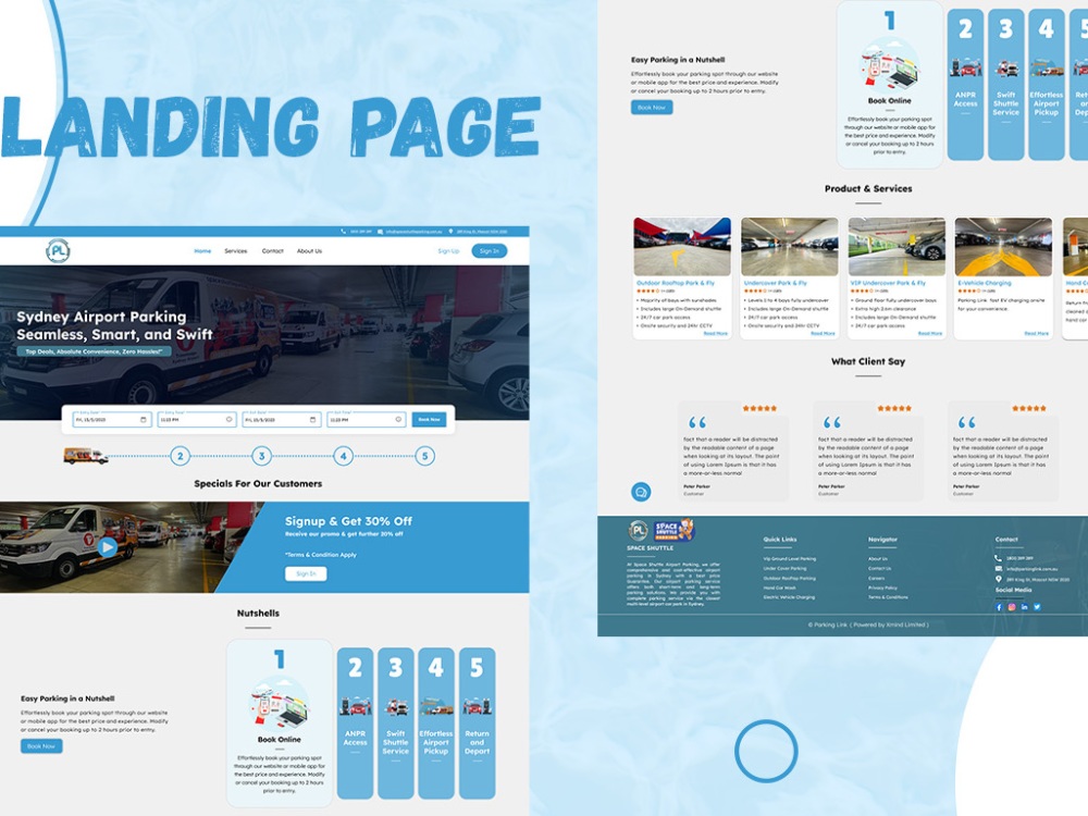 A modern Landing Page Design, Website Page Design On Figma | Upwork