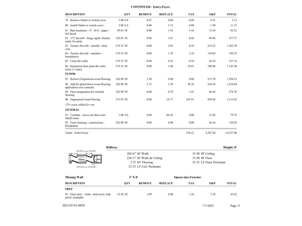 Xactimate supplement and damaged insurance claim estimates | Upwork