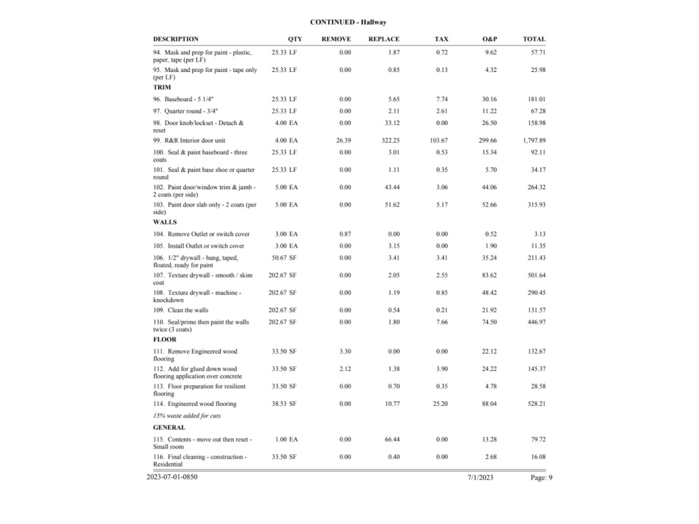 Xactimate supplement and damaged insurance claim estimates | Upwork