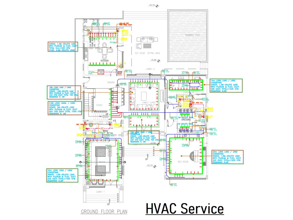 MEP detailed design drawings for a villa or a multistory building | Upwork