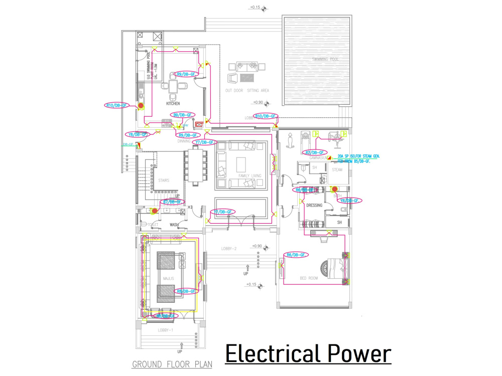 MEP detailed design drawings for a villa or a multistory building | Upwork
