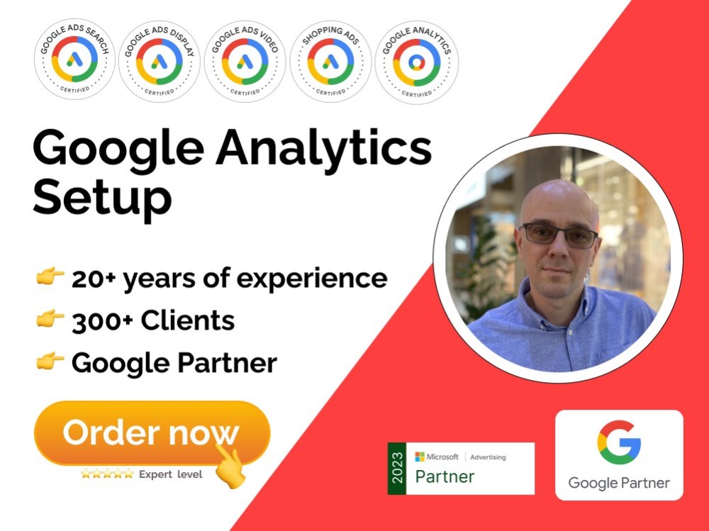 Google Analytics 4 Setup, GA4 Migration, Tag Manager, Search Console | Upwork