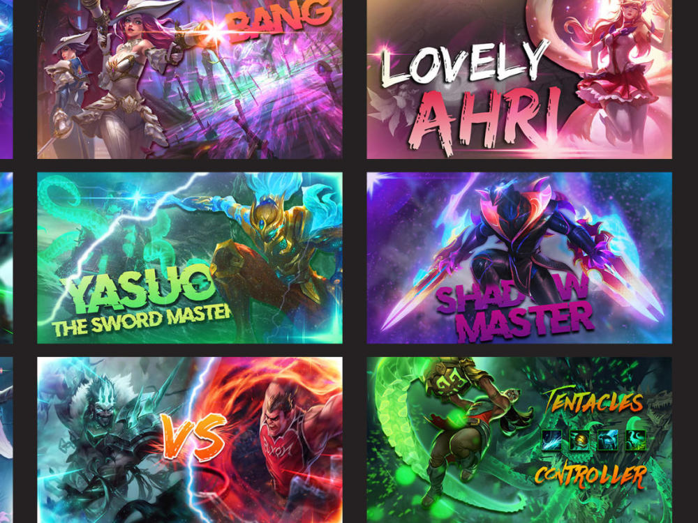 League of Legends Thumbnails Eyecatching | Upwork