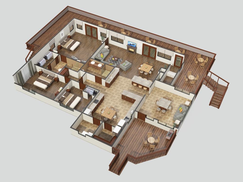 3D Floor Plan Rendering | Upwork