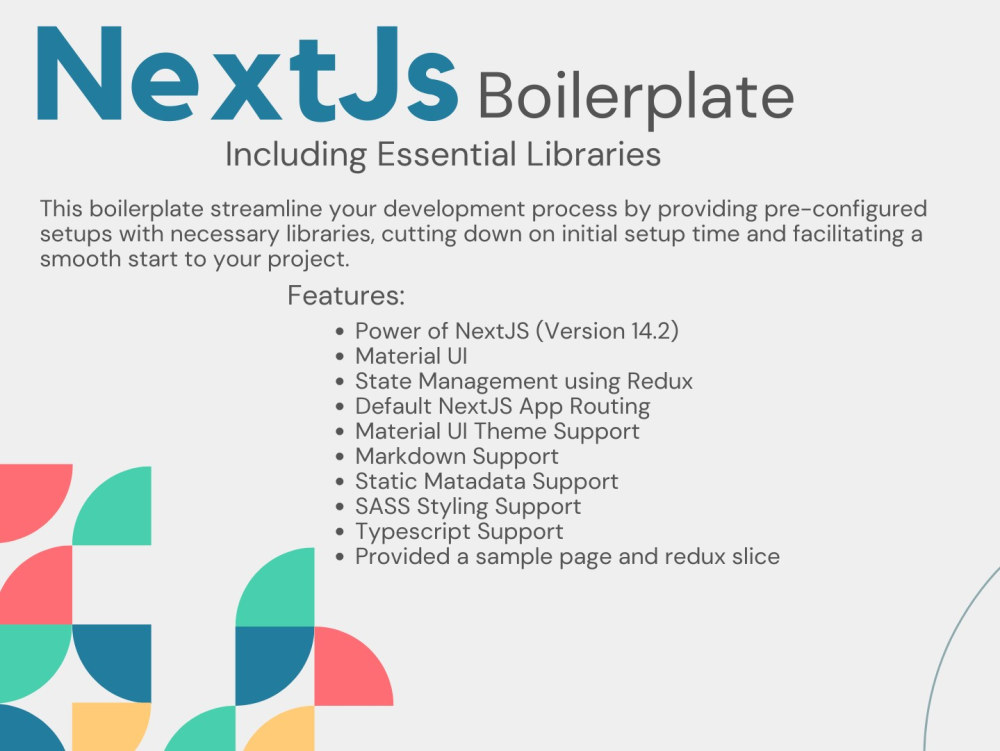 NextJS Boilerplate including Essential Libraries | Upwork
