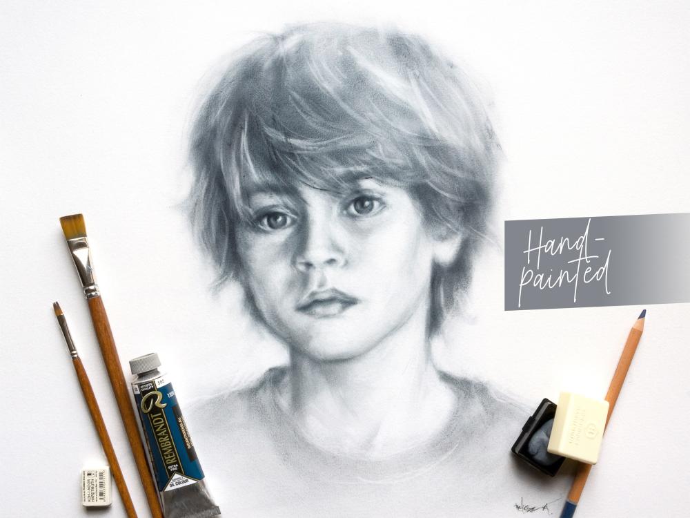 A hand-painted portrait from your photo. | Upwork